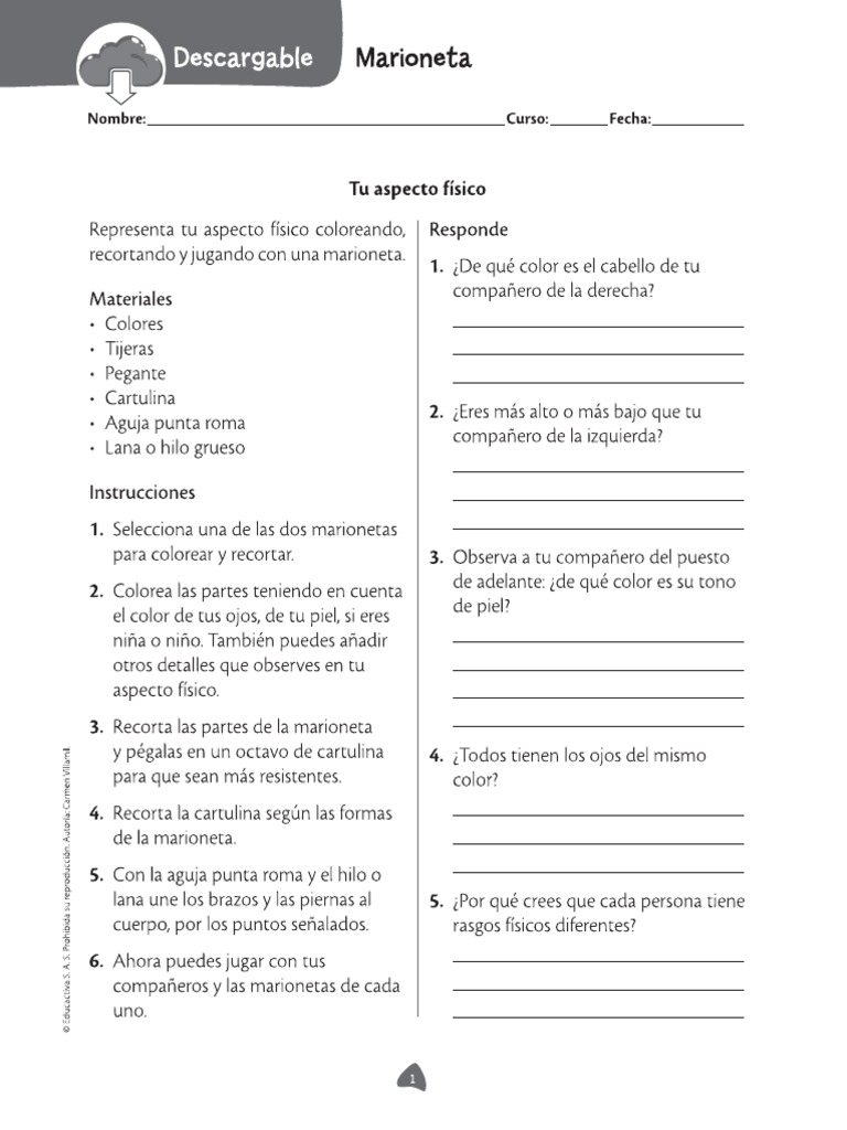 Tarea de Rasgos Fisicos PDF | PDF