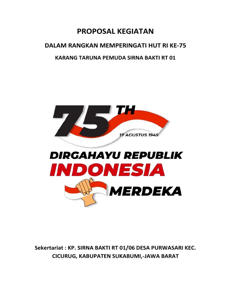 Jilid Proposal 17 Agustus | PDF