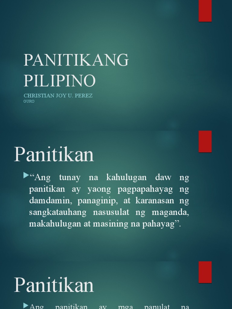 Panitikang Filipino - Matandang Panahon | PDF
