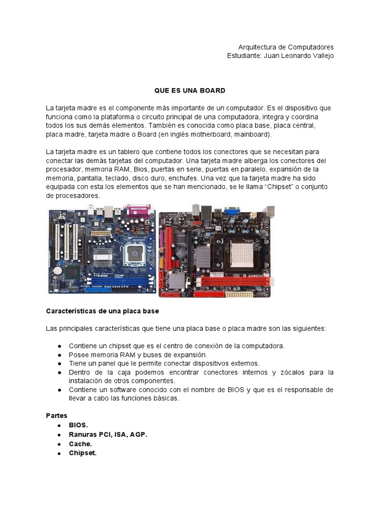 Que Es Una Board | PDF | Hardware de la computadora | Clases de ...