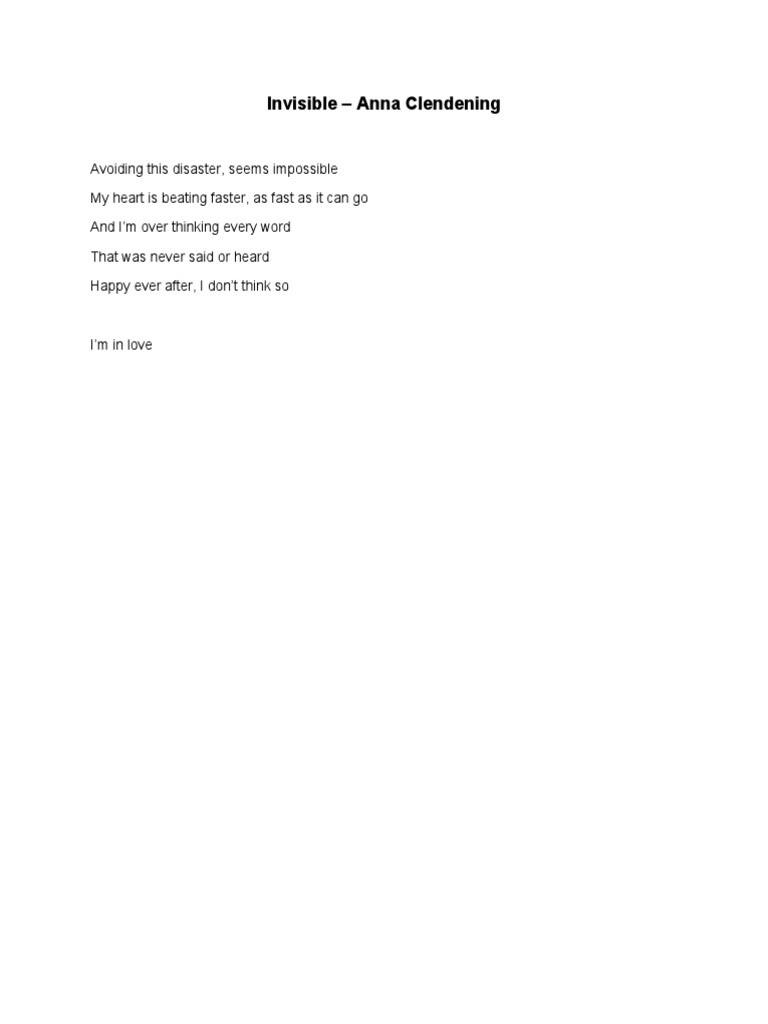 Invisible | PDF | Self-Improvement | Poetry