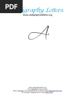 Emma Fretz Calligraphy Worksheets | PDF | Calligraphy | Paper Art