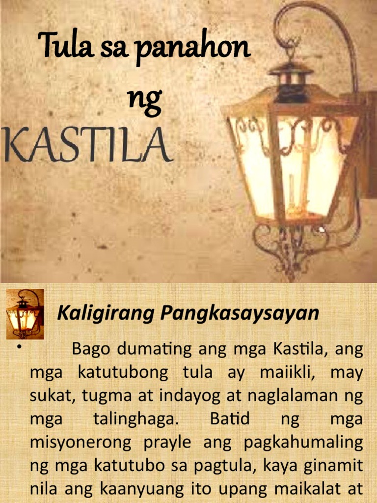 Tula Sa Panahon NG Kastila | PDF