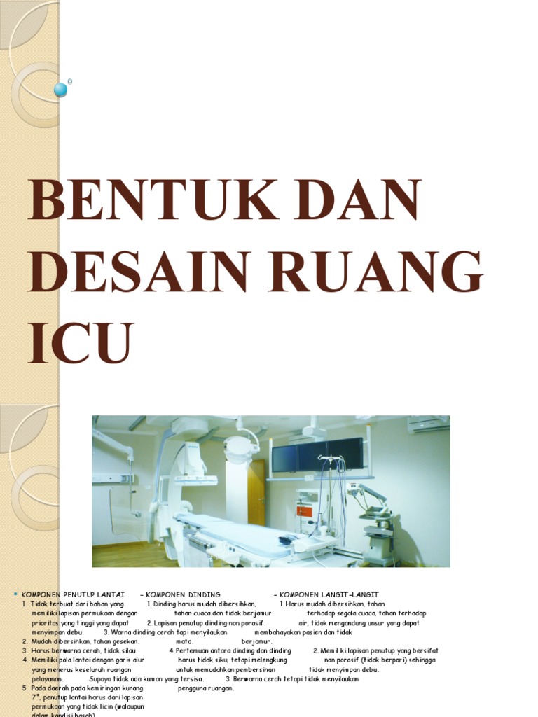 Bentuk Dan Desain Ruang Icu | PDF | Teknologi & Rekayasa