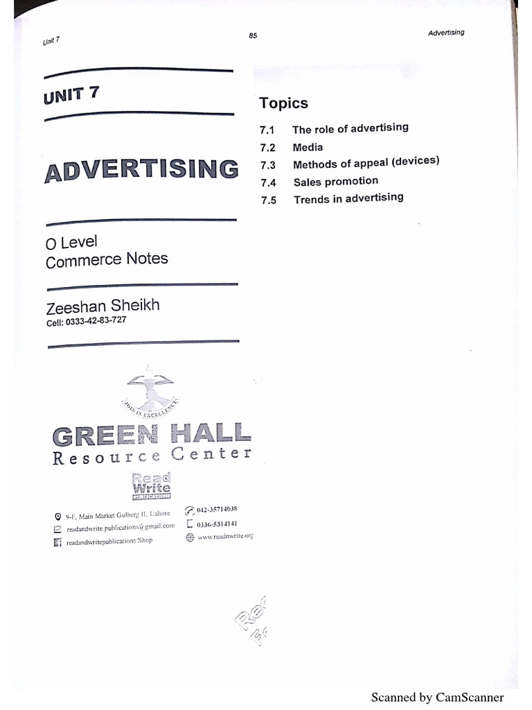 Unit 7-Advertising | PDF