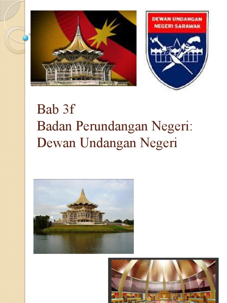 Bab 3f Badan Perundangan Negeri - DUN | PDF