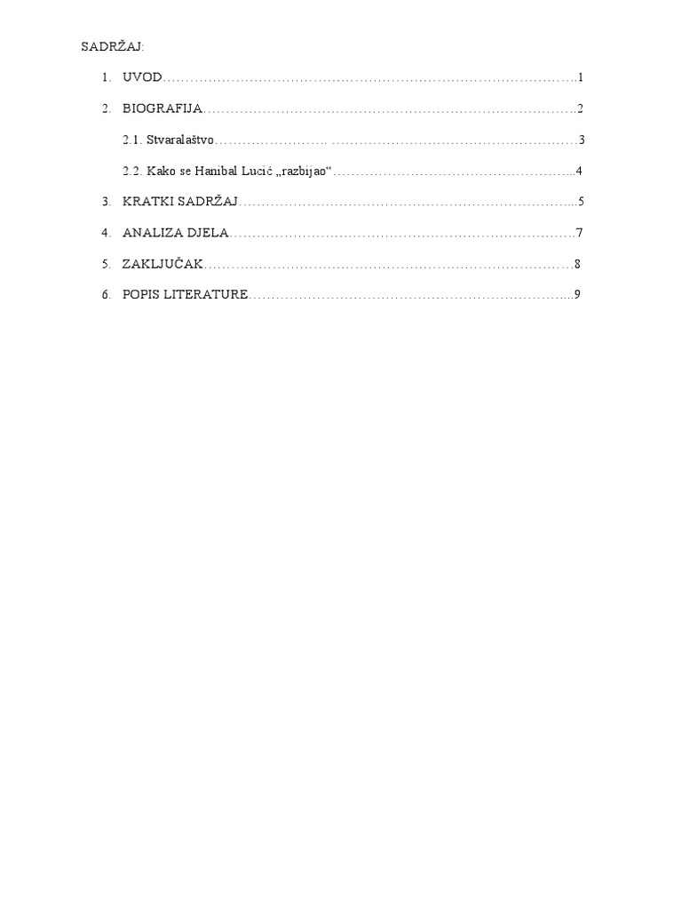 Hanibal Lucić - Robinja | PDF