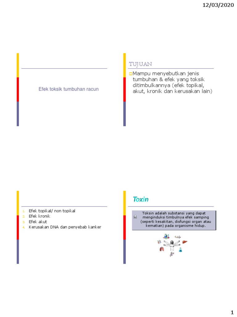 Tujuan: Efek Toksik Tumbuhan Racun | PDF | Toxicity | Ozone