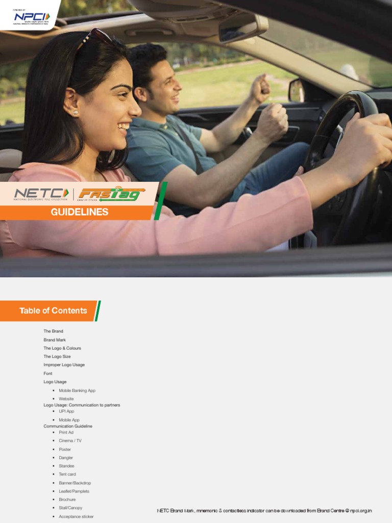NETC - Fastag Guidelines | Download Free PDF | Typefaces | Logos