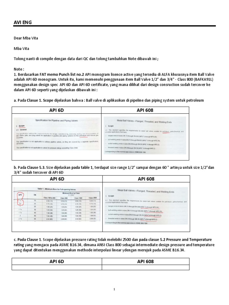 Api 6d Vs Api 608 PDF | PDF | Komputer
