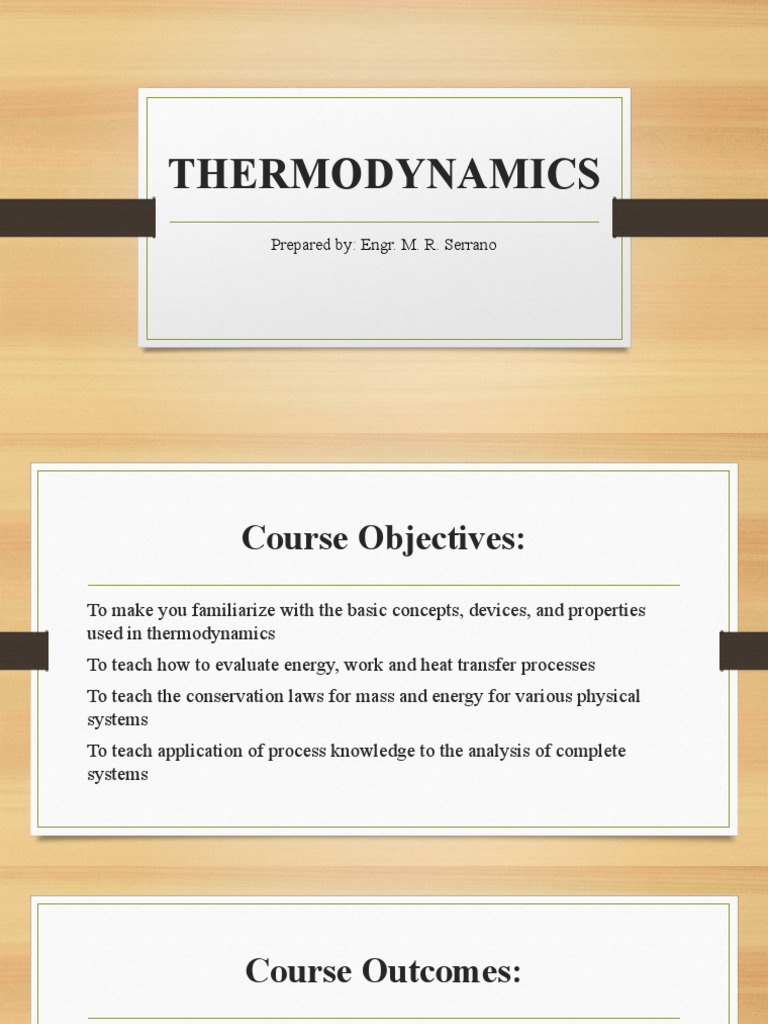 Introduction To Thermodynamics | PDF