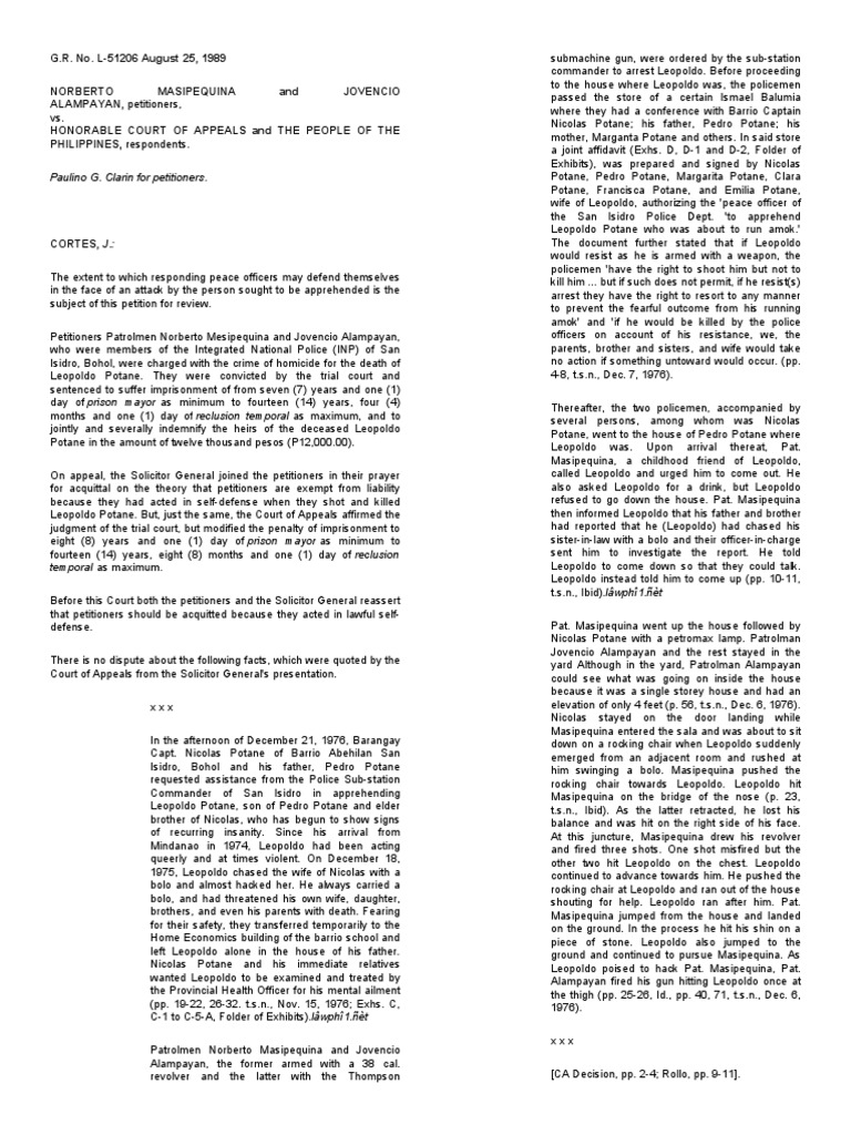 B Alampayan V People | PDF | Virtue | Legal Procedure