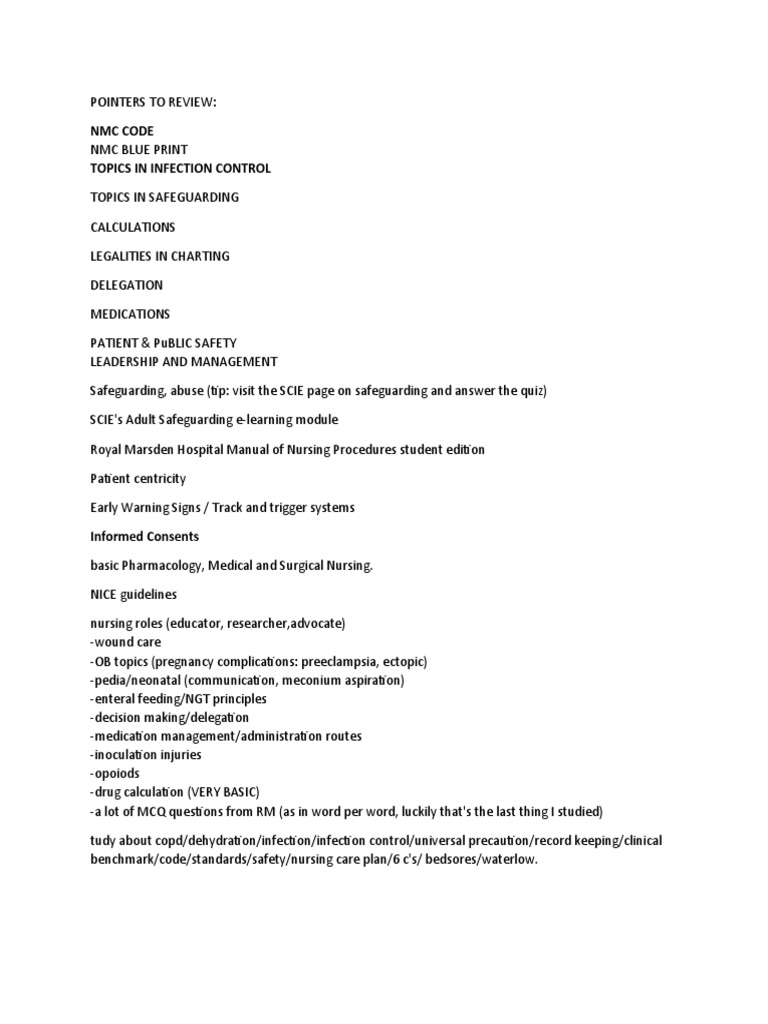 NMC Code Topics in Infection Control | PDF | Intravenous Therapy ...