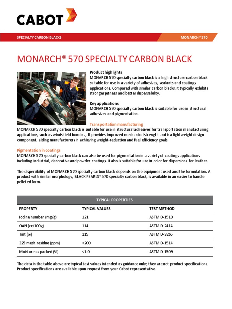 Datasheet MONARCH 570pdf PDF | PDF | Adhesive | Carbon