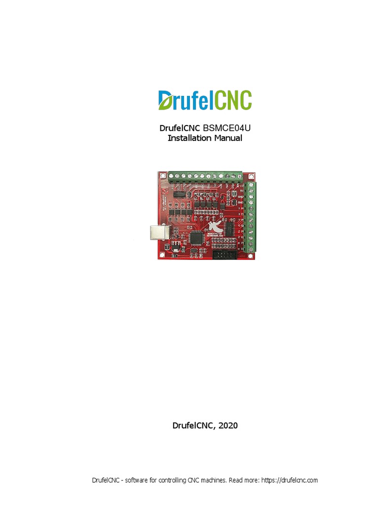 Drufelcnc Bsmce04U Installation Manual | PDF | Numerical Control | Microsoft Windows