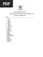 Grade 3 Shona Rondedzero Exam 2020 | PDF