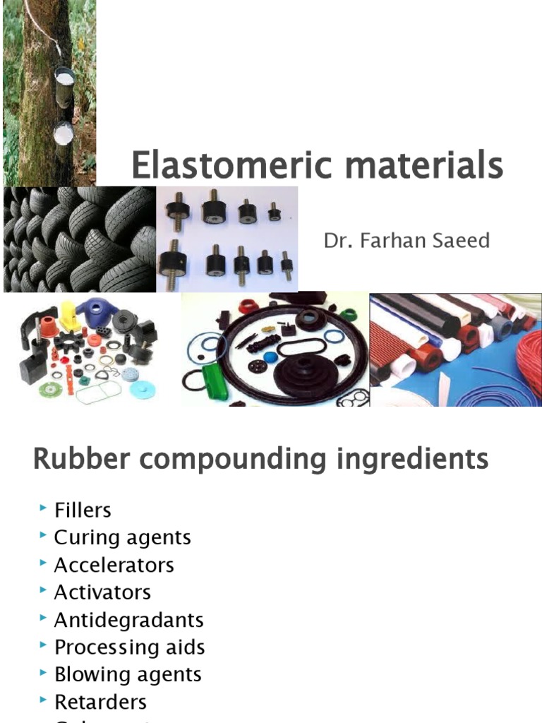 Elastomeric Materials Week10 (ODL-2) | PDF | Cross Link | Natural Rubber