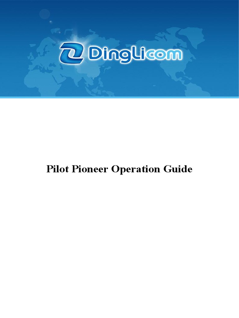 A4.Pilot Pioneer Operation Guide V10.4 PDF | PDF | Device Driver ...