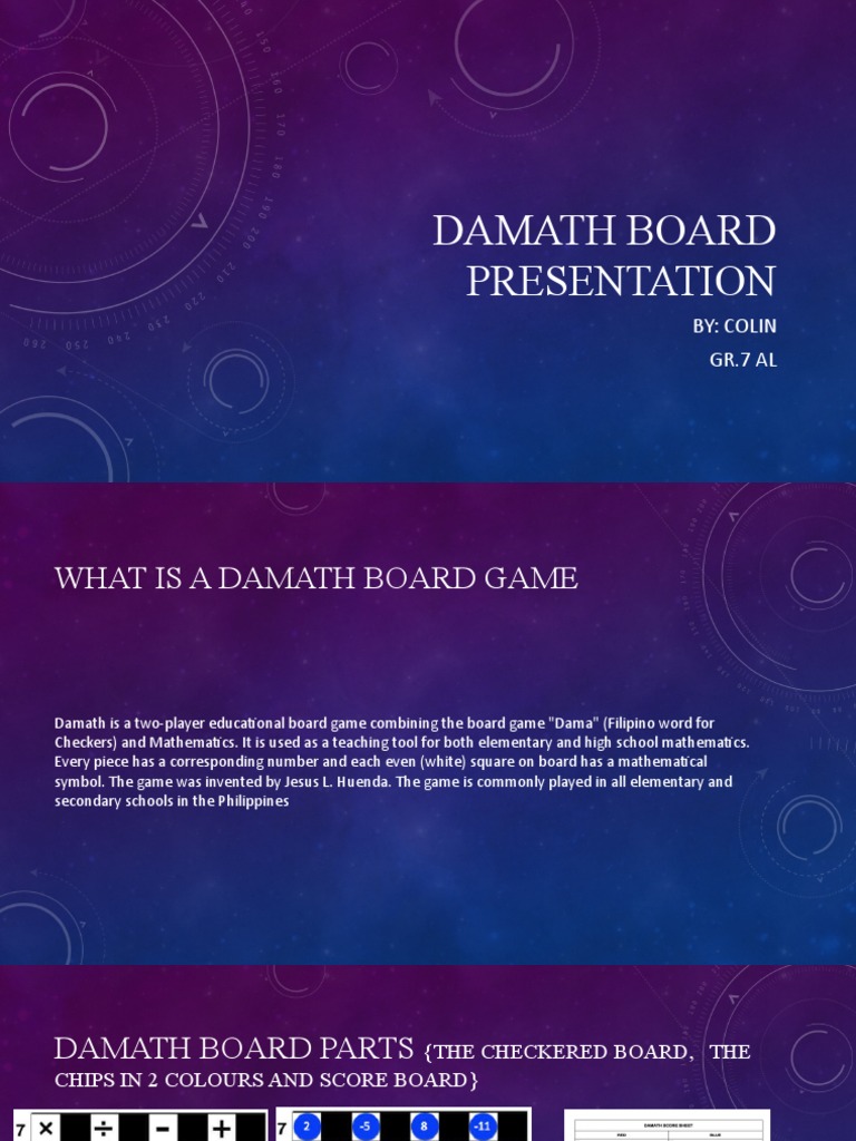 Introduction to Damath Board Game | PDF | Competitive Games | Tabletop ...