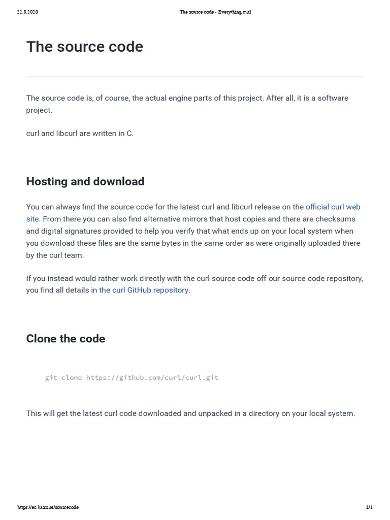 The Source Code: Hosting and Download | PDF