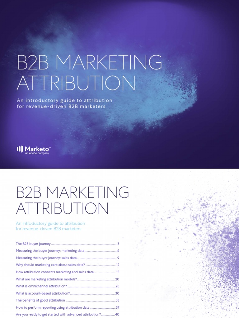 B2B Marketing Attribution Final | PDF | Sales | Marketing