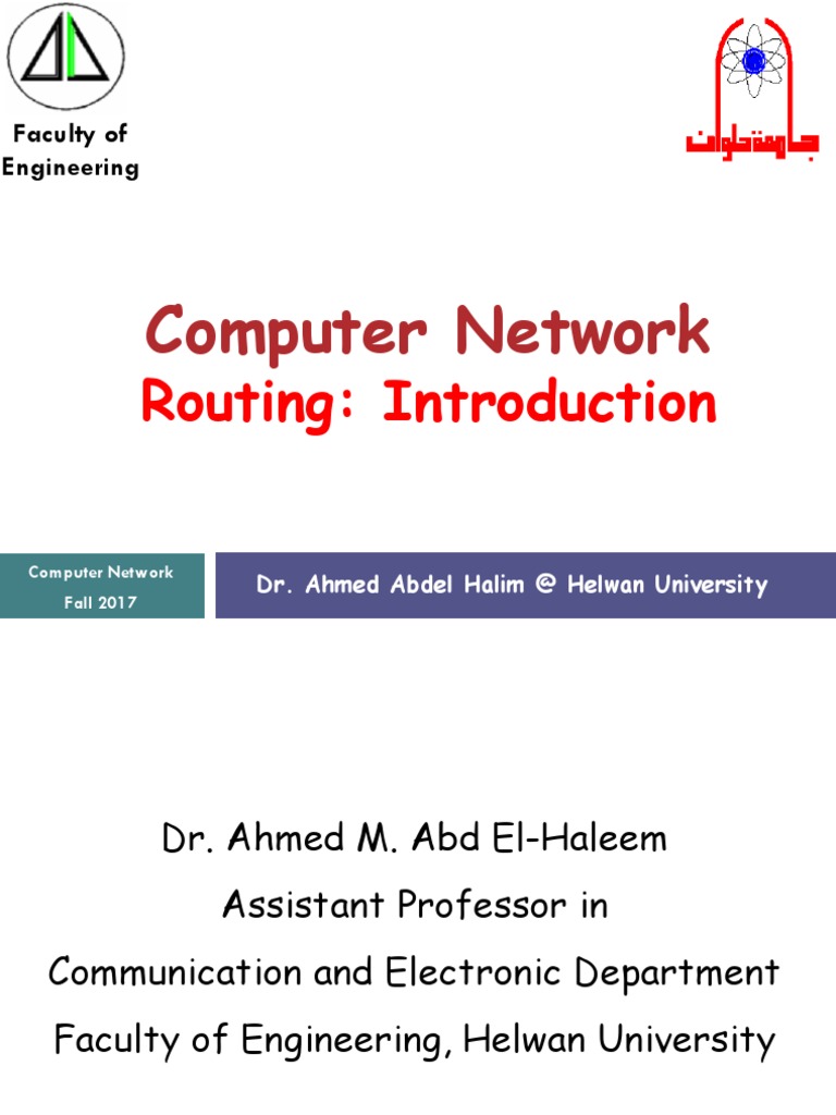 Computer Network: Routing: Introduction | PDF | Routing | Router (Computing)