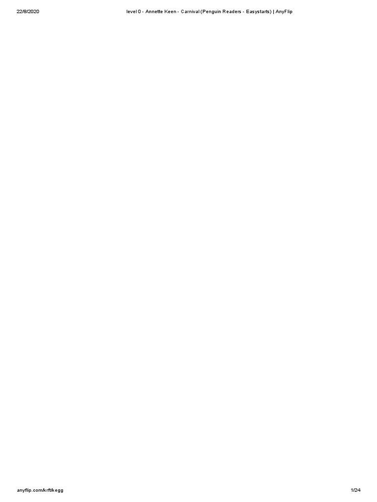 Level 0 - Annette Keen - Carnival (Penguin Readers - Easystarts ...