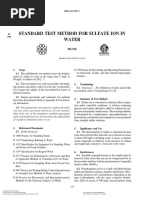 ASTM D516-22 Sulfate Ion in Water | PDF | Chemical Substances | Chemistry