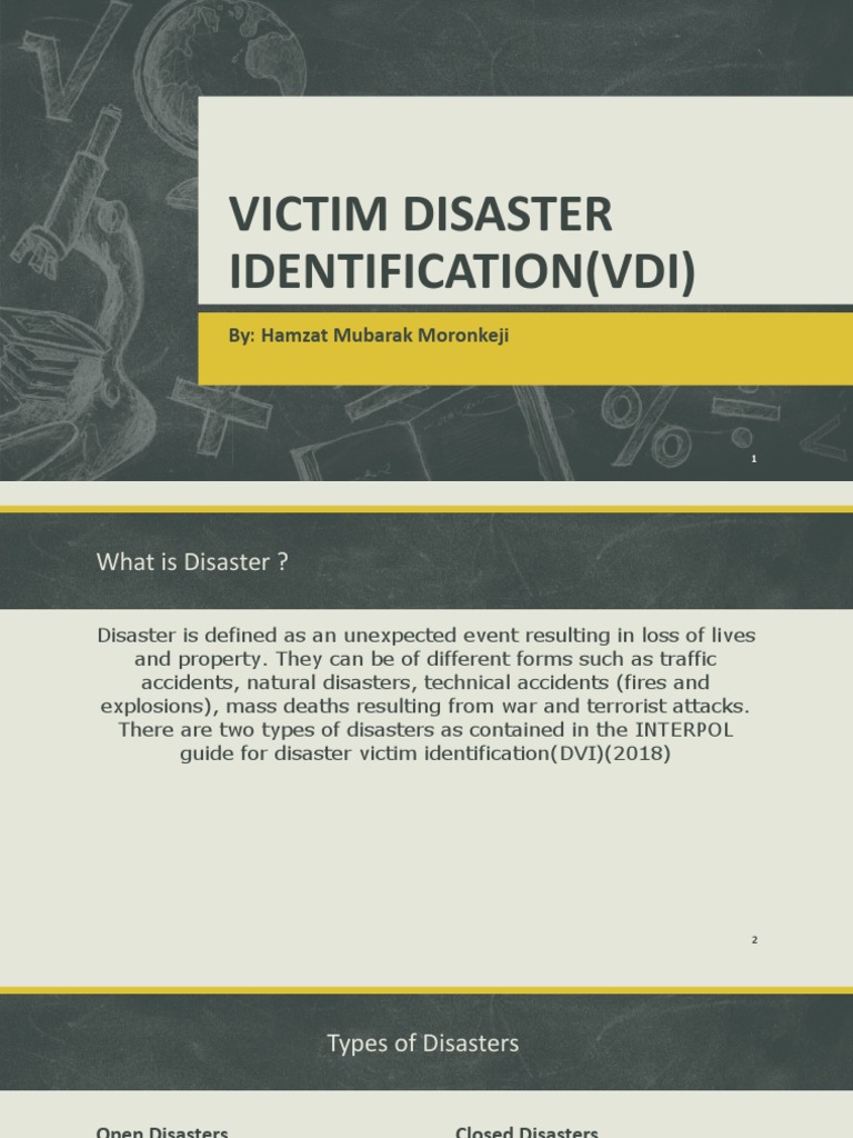 Disaster Victim Identification Guide | PDF | Personal Protective ...