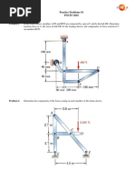 Frame Analysis and Force Calculations | PDF | Mechanical Engineering ...