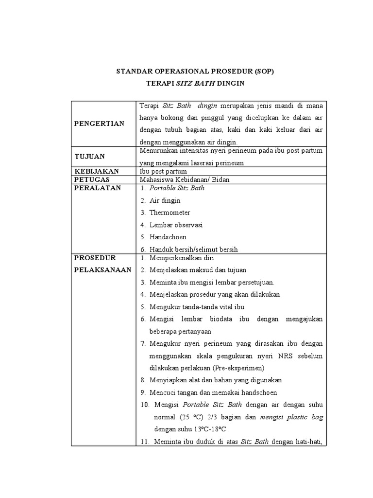 Standar Operasional Prosedur | PDF | Pengembangan Diri | Sains & Matematika