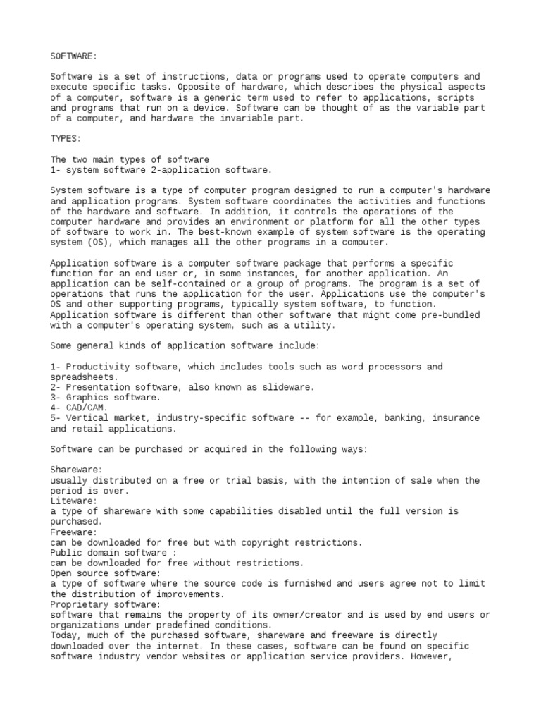 Assignment | PDF | Application Software | Software