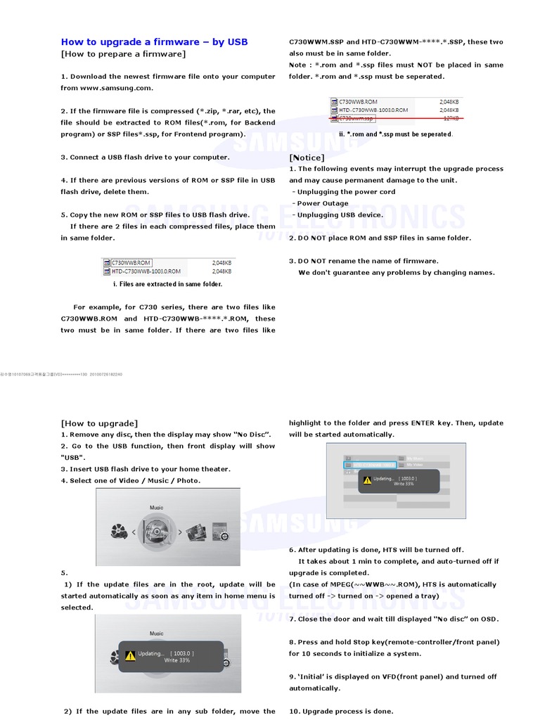 USB Firmware Upgrade Guide | PDF | Computer File | Read Only Memory