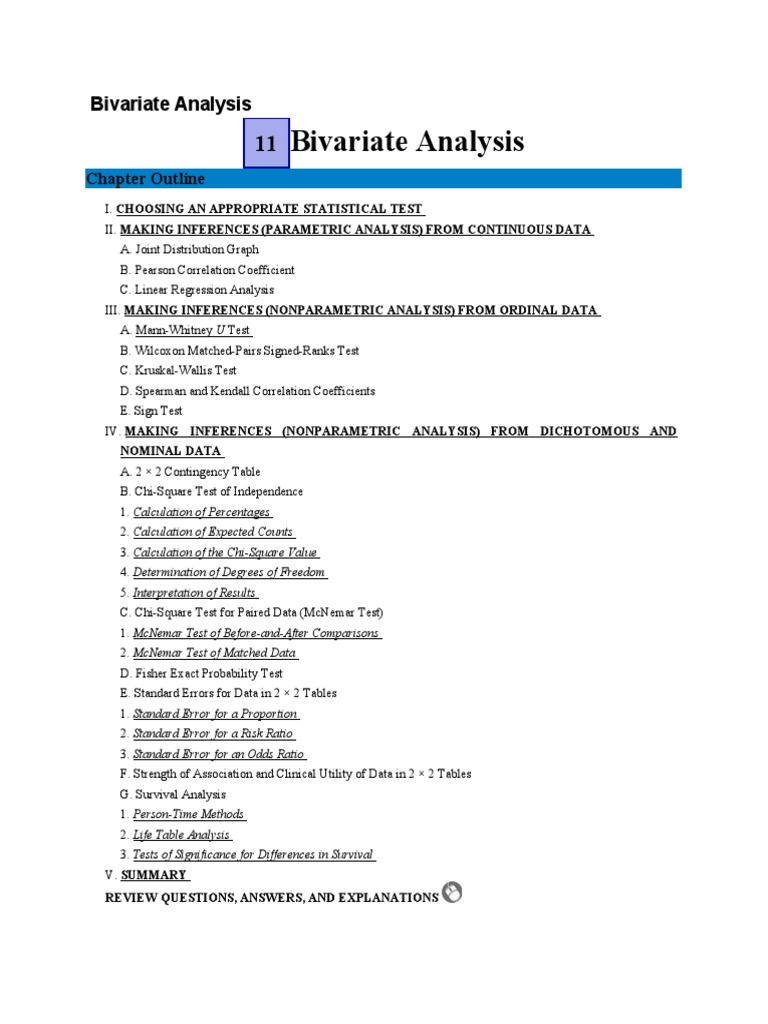 Bivariate Analysis | PDF | Correlation And Dependence | Regression Analysis