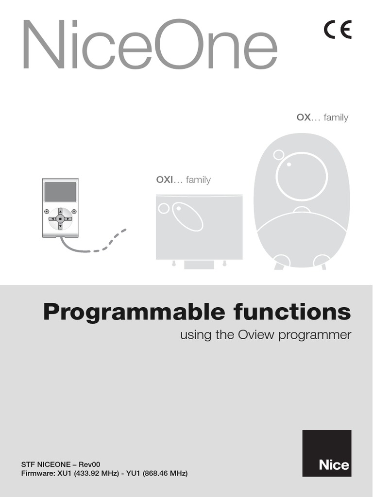 Manual de Utilizare Receptor Radio Nice OXI 1 | PDF | Subroutine | Password