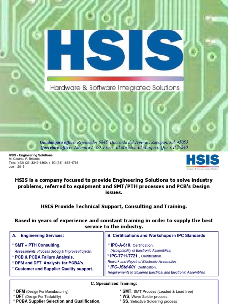 HSIS Company Presentation v4.0-2020 | PDF | Printed Circuit Board | Design