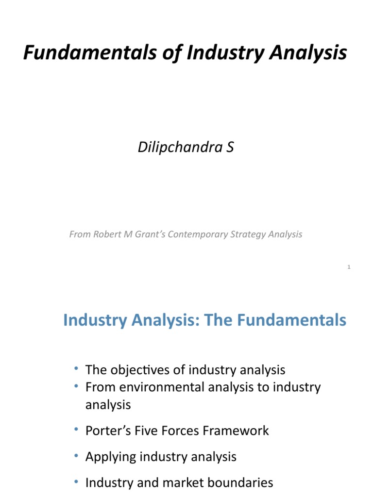 Fundamentals of Industry Analysis | PDF | Competition | Profit (Economics)