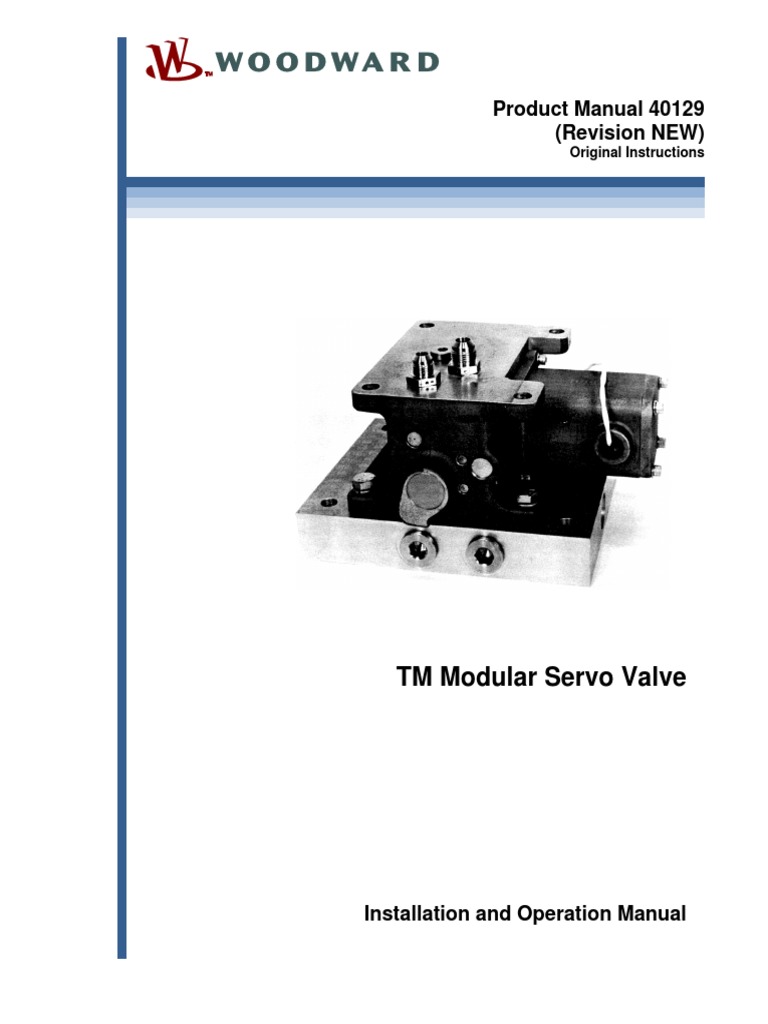 TM Modular Servo Valve PDF | PDF | Valve | Printed Circuit Board