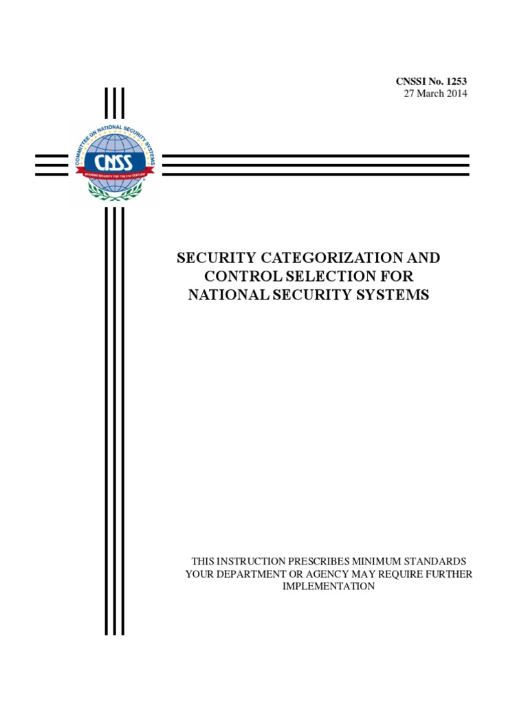Cnssi 1253 PDF | PDF | Information Security | Prevention