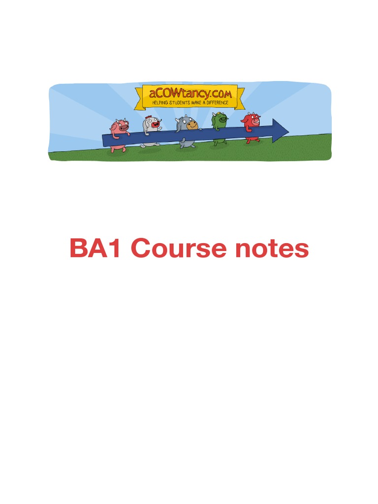 CIMA BA1 Course Notes PDF | PDF | Exchange Rate | Taxes