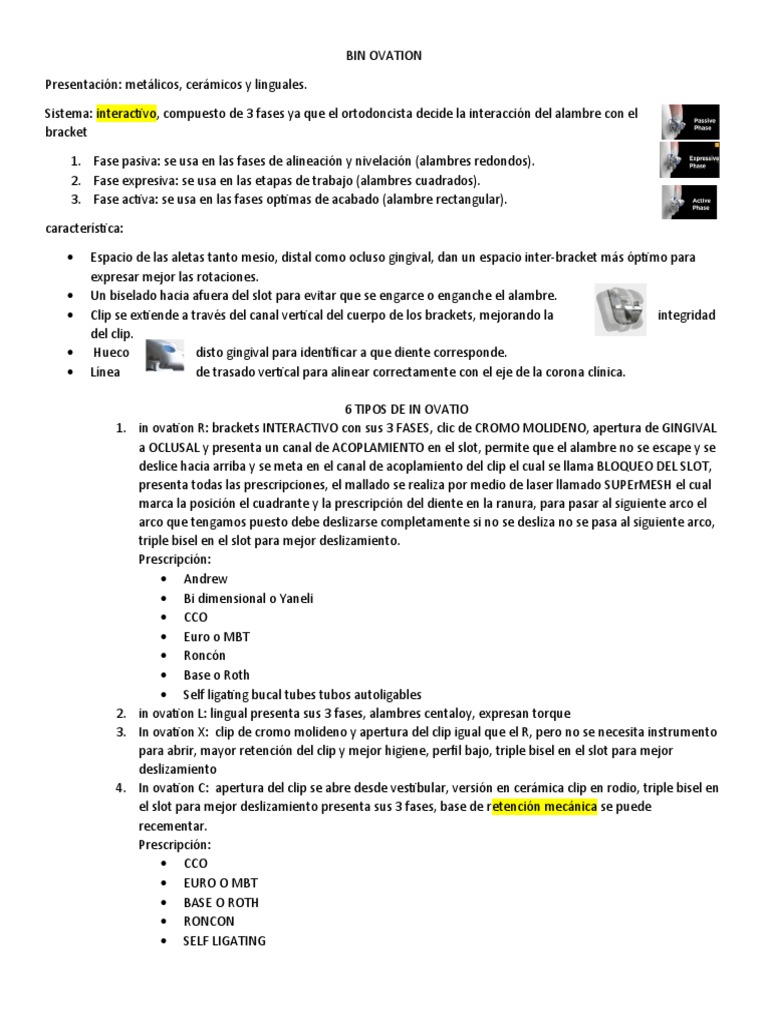 Brackets In Ovation: Tipos y Características | PDF | Boca | Ramas de ...