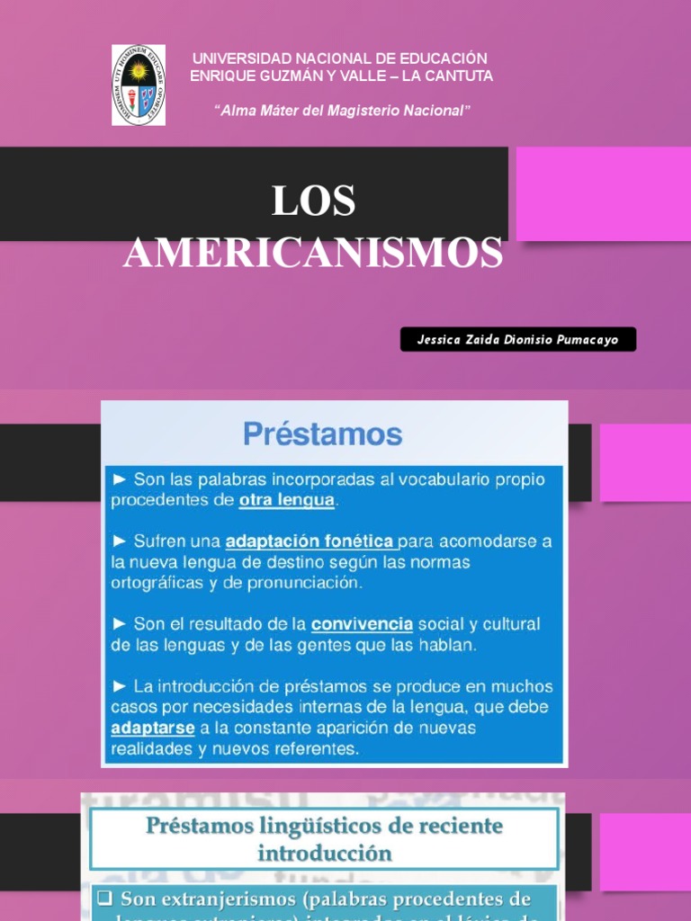 AMERICANISMOS | PDF