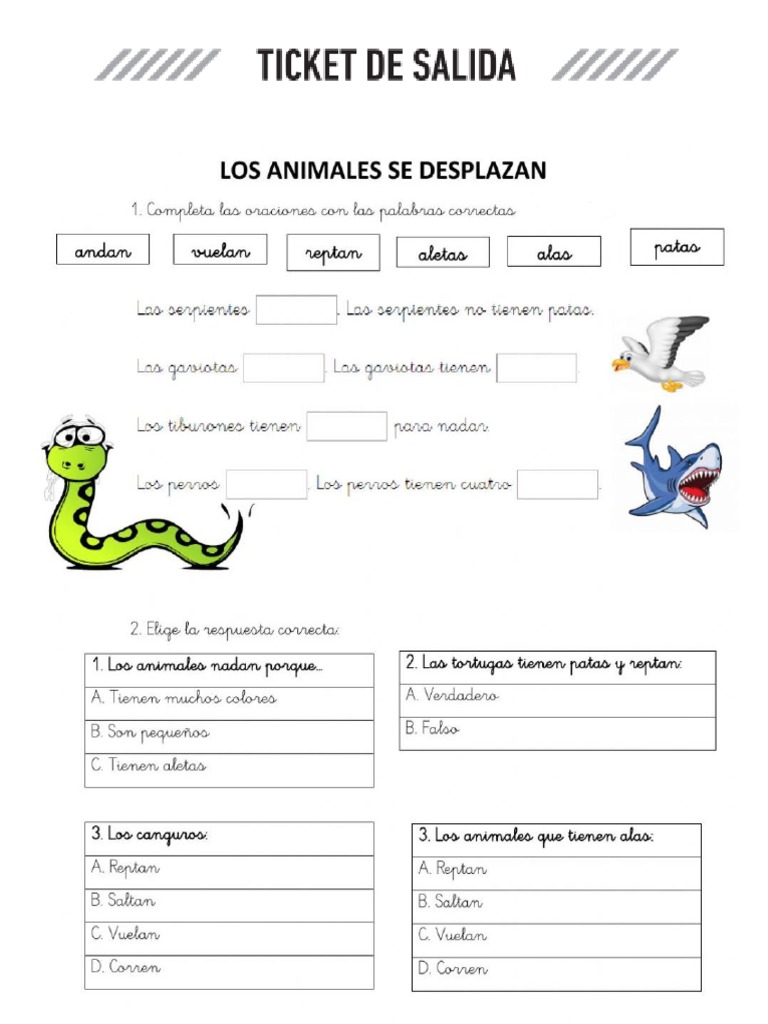 PIE Ticket de Salida Desplazamiento de Los Animales | PDF