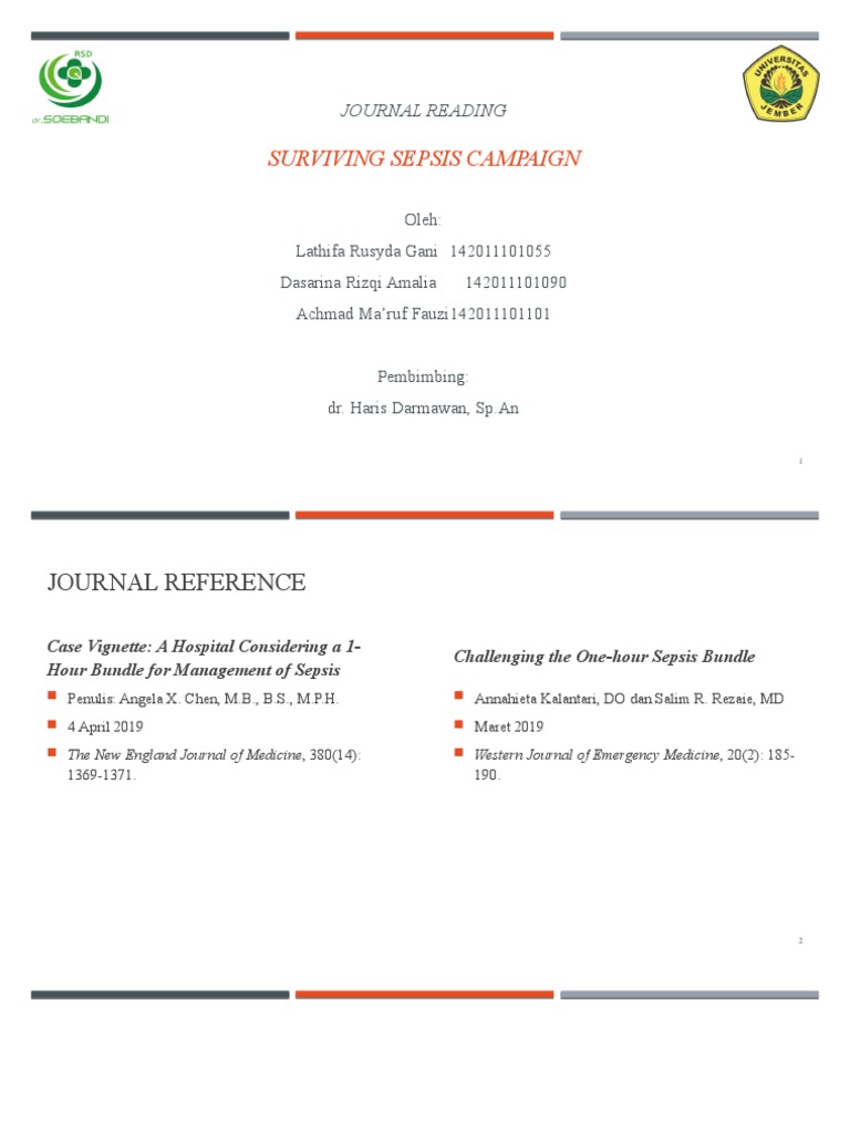 Surviving Sepsis Campaign | PDF