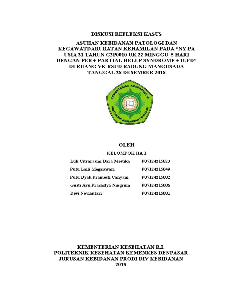 Kelompok Diskusi Refleksi Kasus | PDF