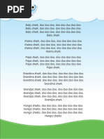 Baby Shark Song Lyrics in English | PDF