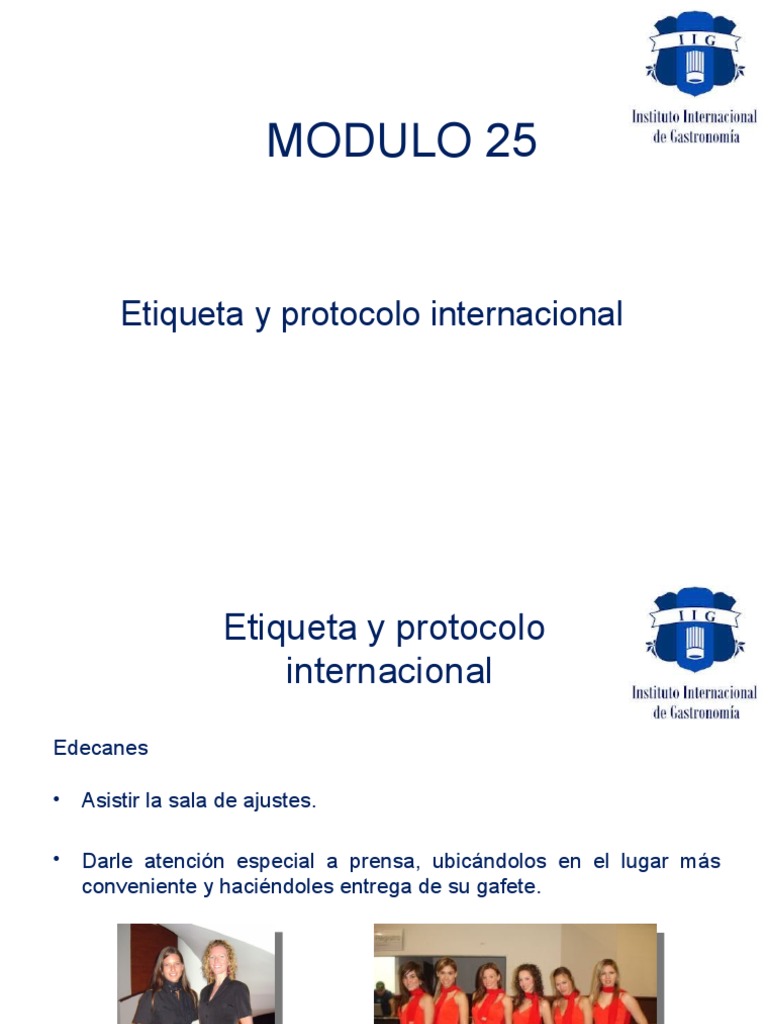 6 Etiqueta y Protocolo Internacional | PDF | Etiqueta | Gobierno