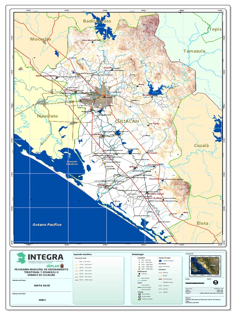 Mapa Base Culiacán | PDF | Naturaleza | Science