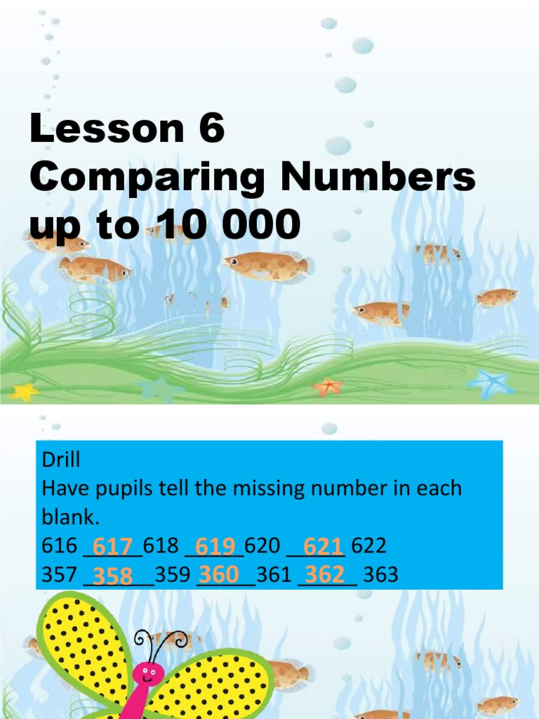 Comparing Numbers Up to 10,000 | PDF | Teaching Methods & Materials