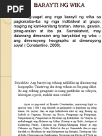Grade 11 - Conative, Informative at Labeling Na Gamit NG Wika | PDF
